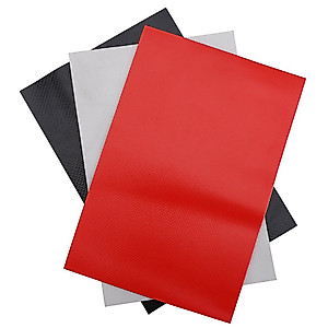 PVC Repair Kit, Inflatable Boat Repair Kit, 3Pcs Boat Repair PVC Patches Accessory for Inflatable Boat Kayak (Grey)