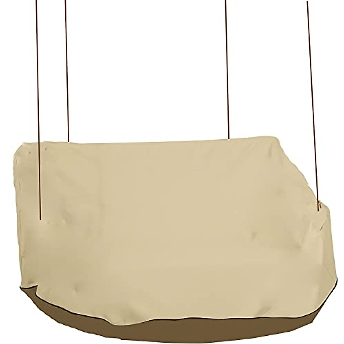 boyspringg Hanging Swing Cover Patio Hammock Glider Cover Porch Swing Canopy Replacement Cover Patio Furniture Cover for Garden Courtyard 56”Lx32”Wx25”H