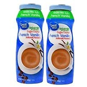 Great Value Coffee Creamer, Sugar Free, French Vanilla, 13.6 fl oz, 2 Count (Pack of 3)