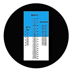 DANOPLUS Honey Moisture 58~90% Brix Refractometer with ATC, Handheld High Measuring Range Sugar Content, Honey, Jelly, Jam and Syrup