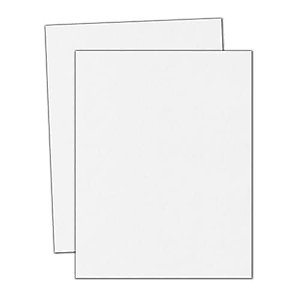 20 Sheets, Heavy White Cardstock - 8.5" x 11", 110 lb (300 gsm)