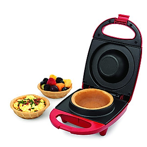 Salton WM1907 Bowl Waffle Maker, Red