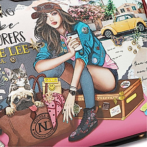 Nicole Lee Journey of Stephanie Boston Bag, Vegan Leather Medium Doctor Bag with Optional Crossbody Strap