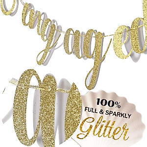 Engagement Party Decorations|Bridal Shower Supplies| Honeycomb Ring Hanging Decorations,Glitter Gold Diamond Ring（(3pcs),Engaged Banner Gold Glittery Letters and Diamond Ring for Party Decorations