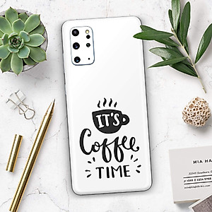 DesignSkinz Its Coffee Time Protective Vinyl Decal Wrap Skin Cover Compatible with The Samsung Galaxy S20 (Screen Trim & Back Glass Skin)