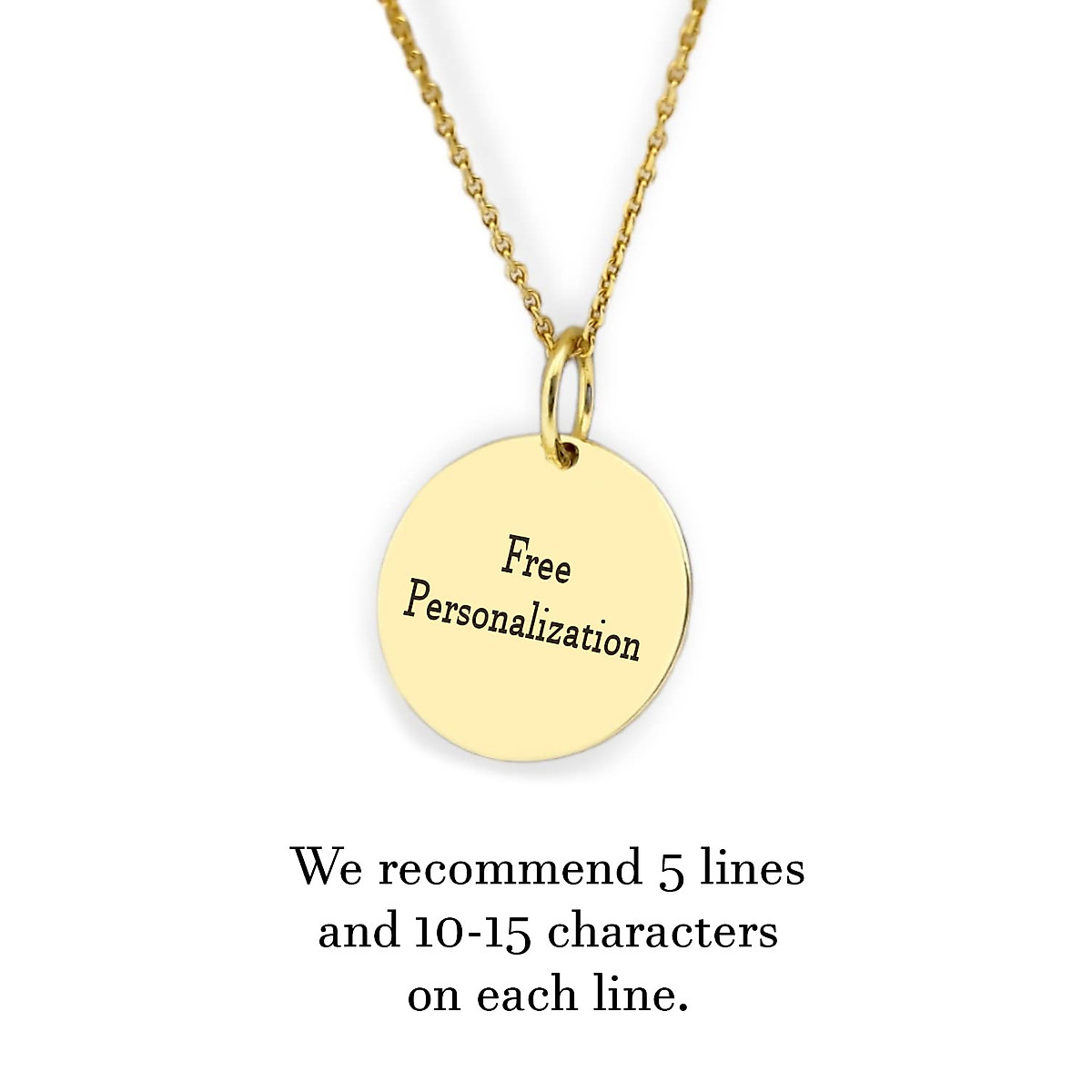 DANELIAN 14K Solid Gold Compass Pendant, North Star Compass Necklace (No Chain Included, 0.55 inches / 13.9mm)