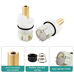RP25513 faucet stem assembly Replacement Kit for two handle faucet repair kit with Cartridge RP4993 Seats Springs, 2 Pack