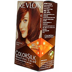 Revlon Colorsilk Hair Color 42 Medium Auburn, Pack of 3
