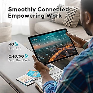 DOOGEE T30 PRO Tablet,11'' 2.5K Android 13 Tablets, 15GB+256GB Octa-Core Gaming Tablet, 8580mAh, Hi-Res Quad Speakers, 20MP Camera, Helio G99, TÜV Low Bluelight, Split Screen, Bluetooth & Wi-Fi-Grey