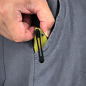 KUBEY Nova KU117C EDC Pocket Knife, Outdoor Hunting Camping Folding Knife with 3.62 Inch D2 Blade and Solid G10 Handles, Secure Reversible Clip for Men and Women