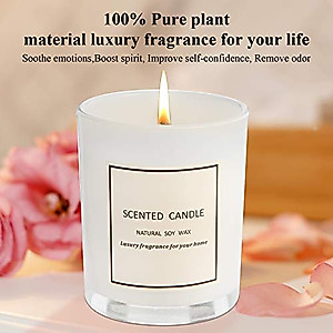 Gifts for Women-Scented Candles 100% Pure Natural Soybean Wax with Plant Essential Oils, Perfect for Bath, Yoga, Christmas, Birthday, Mother's Day…