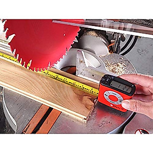 eTape16 ET16.75-DB-RP Digital Tape Measure, 16', Red, Inch and Metric
