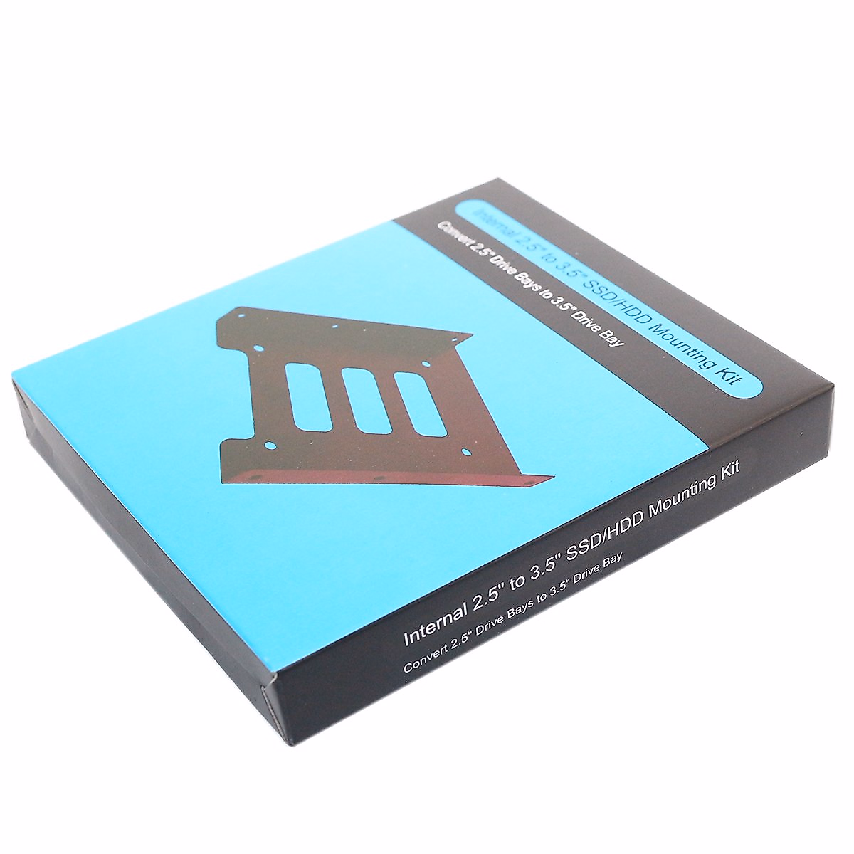 2.5 to 3.5 Hard Drive Adapter, SNANSHI SSD Mounting Bracket SSD HDD Metal Mounting Bracket 2.5 to 3.5 Adapter for PC SSD (Pack of 2)