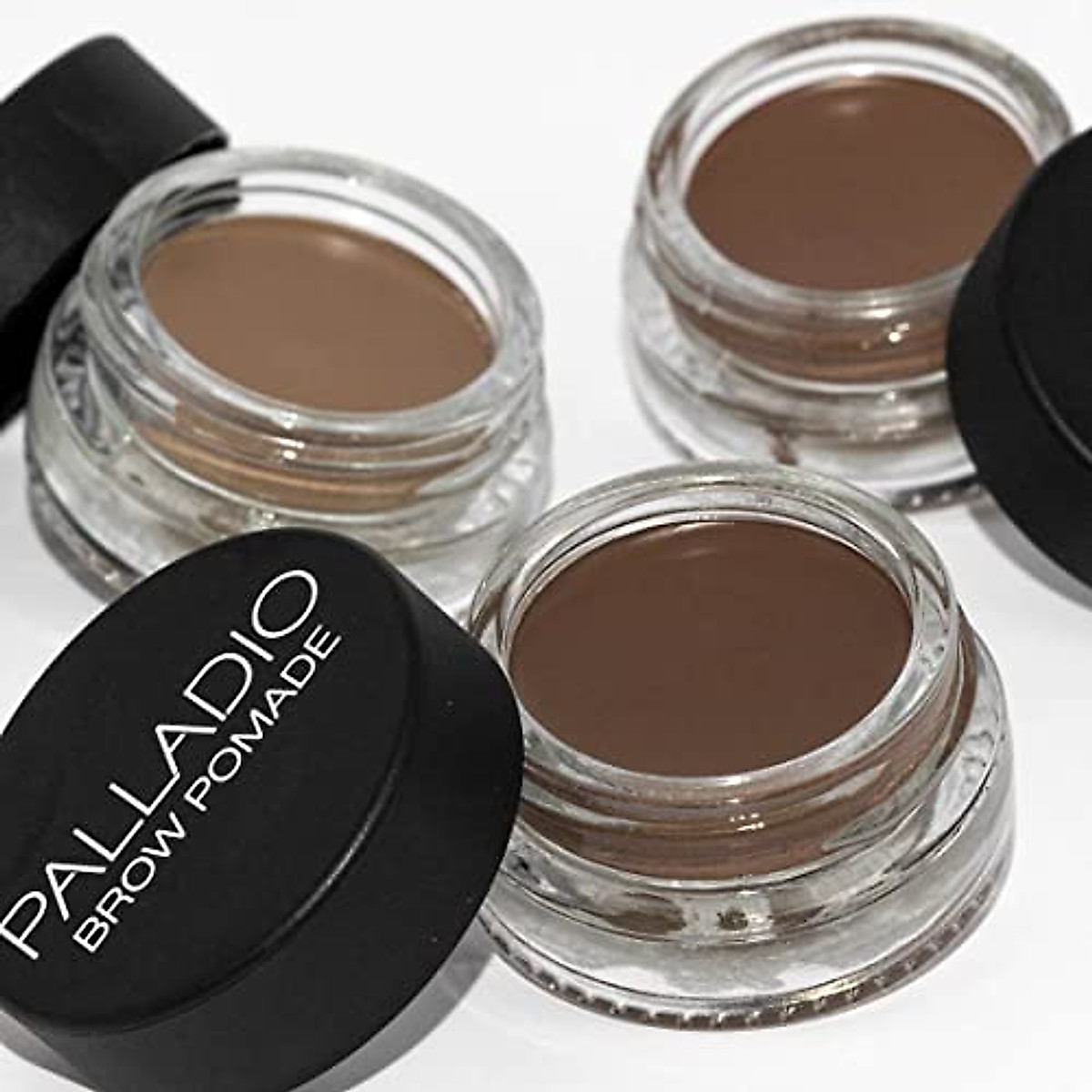 Palladio Brow Pomade Waterproof, 24 Hour Wear, Smudge Proof and Sweat Resistant Formula, Super Creamy Formula Glides on And Helps to Fill in Brows for a Dramatic, Defined, Flawless Look (Dark Brown)