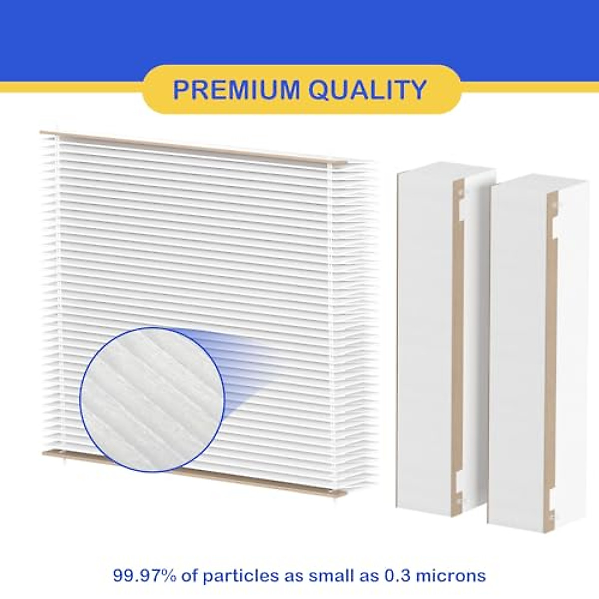 Roninby 201 Air Filter Replacement Compatible with Aprilaire 2200 2250, Space Gard 2200 Air Cleaner Purifier and Lennox PMAC-20C X0445, Compare to Part #201, MERV-10 Air Filter, 3 Pack