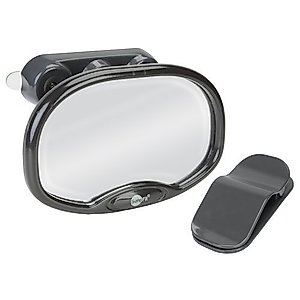 SHARLINGE 2-in-1 Auto Mirror, Front Windshield, 360-degree Pivoting and Rotating, Convex Glass, 4 x 5.4 x 1.6 inches