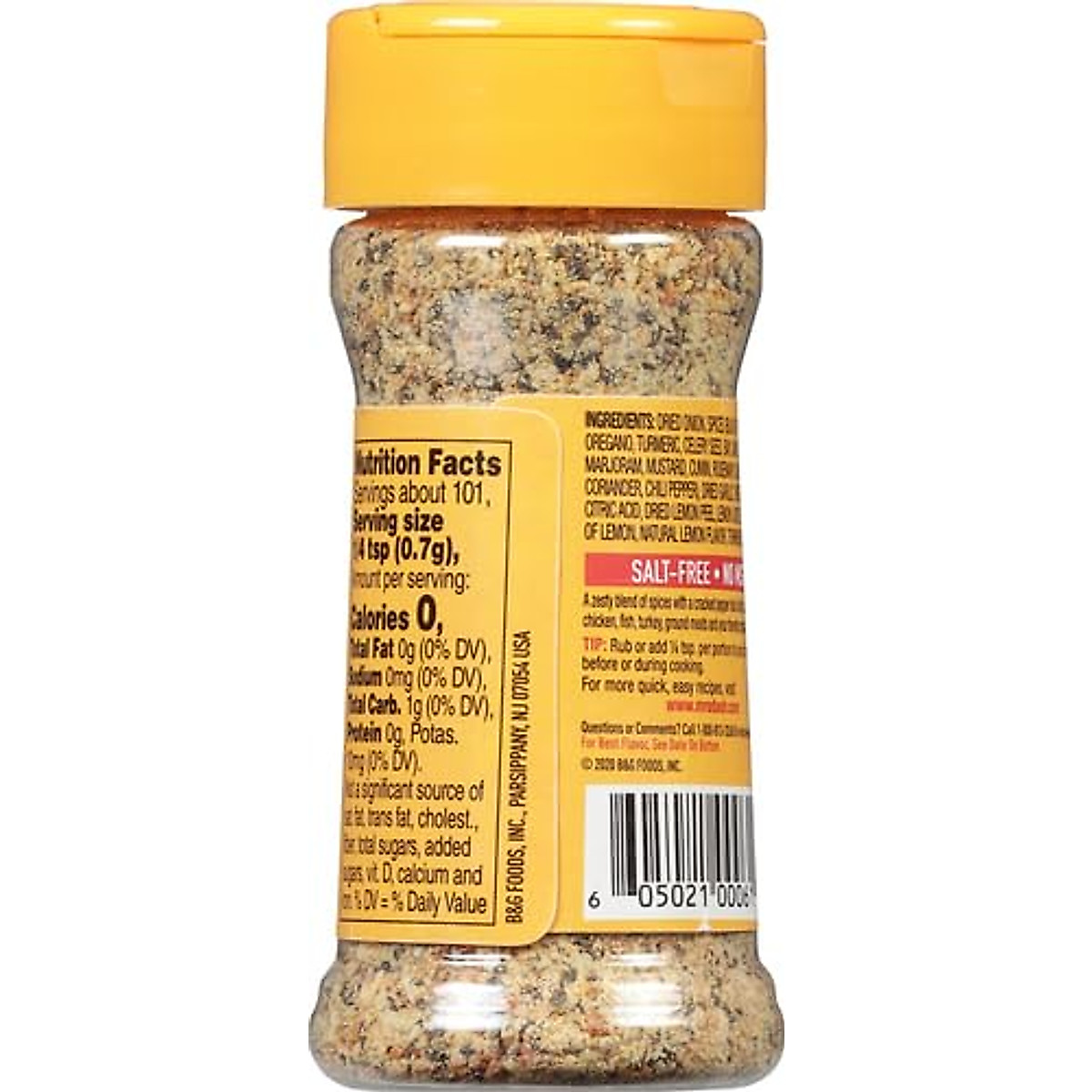 Dash Salt-Free Seasoning Blend, Lemon Pepper, 2.5 Ounce