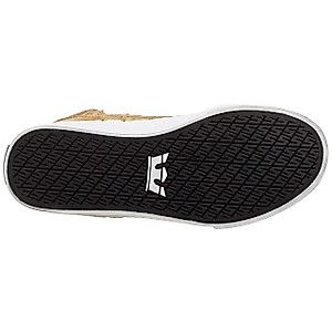 Supra Skytop Athletic Girl's Shoes Size 2 Gold/Black