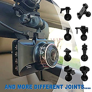 Anumit Dash Cam Mount, Universal Dash Camera Rear View Mirror Mount Holder Kit for YI, Rexing, APEMAN, Anker Roav, Aukey, CHORTAU, Z-Edge, Old Shark, KDLINKS X1, E-ACE, Peztio and Most Other Dash Cam