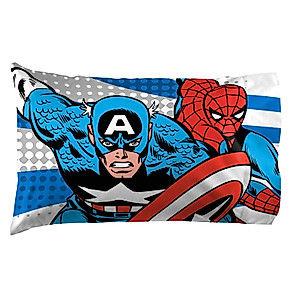 Jay Franco Avengers Comics Good Guys 5 Piece Full Bed Set (Offical Marvel Product)