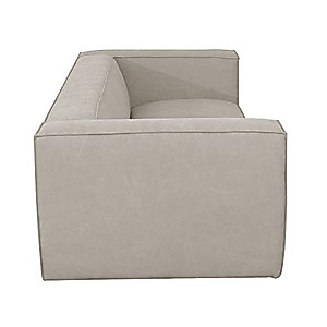 Amazon Brand – Rivet Thomas Modern Upholstered Sofa Couch, 101.2"W, Grey