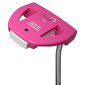 Bionik 701 Pink Golf Putter Right Handed Mallet Style with Alignment Line Up Hand Tool 33 Inches Senior Women's Perfect for Lining up Your Putts