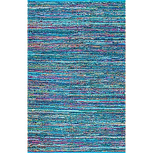 nuLOOM Sabina Stripes Area Rug, 7' 6" x 9' 6", Blue