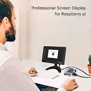 Dcorn 8 Inch Mini Monitor,Small HDMI Monitor 1280x720 16:9 IPS Metal Housing Computer Monitor Support HDMI/VGA/AV/BNC Input with Wall Bracket&Remote Control,178 Full Viewing w/Speaker