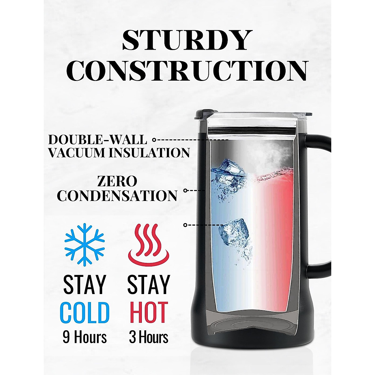 Onebttl Bonus Dad Stepdad Gifts from Daughter Son, Stainless Steel Beer Stein Tumbler, 24oz Beer Mug with Lid for Father's Day