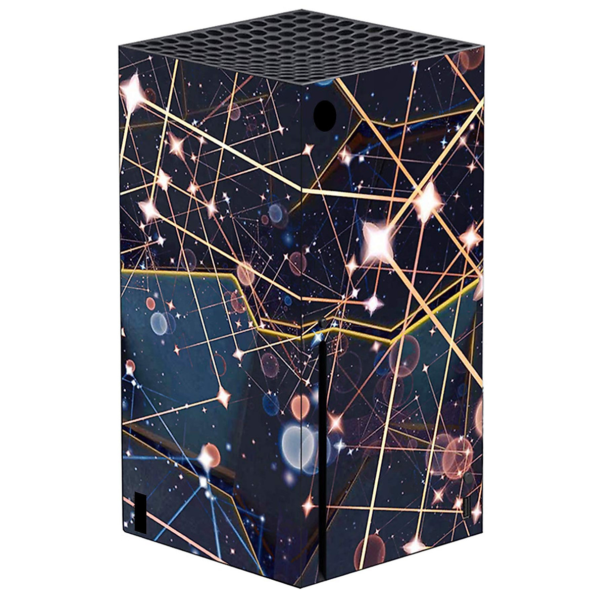 PlayVital Galaxy Geometric Custom Vinyl Skins for Xbox Series X, Wrap Decal Cover Stickers for Xbox Series X Console Controller