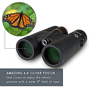 Celestron – Regal ED 8x42 Binocular – ED Binoculars for Birding, Hunting and Outdoor Actvities – Phase and Dielectric Coated BaK–4 Prisms – Fully Multi-Coated Optics – 6.5 Feet Close Focus