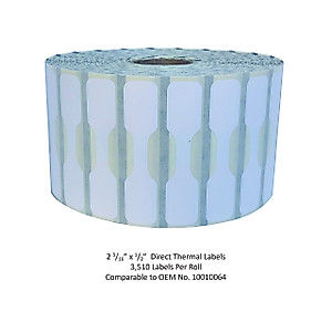 Jewelry Labels - Barbell Style, 3510 Labels Per Roll, 1" Core - Pack of 1 Roll