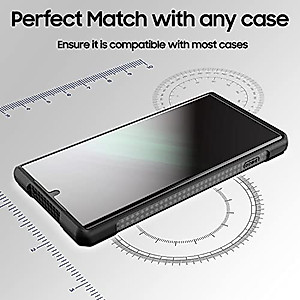 DOME GLASS 2PACK [ Bubble free, non-sliding type installation kit ] Whitestone Screen Protector for Samsung Galaxy S23 Ultra, Full Tempered Glass Shield with Liquid Dispersion Tech Screen Guard - Two Pack - UV Lamp Included