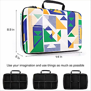 Surdarx Large 2300+ Playing Cards Case Portable Organizer Travel Game Cards Case for Pokemon, UNO, C. A. H, Main Card Game, Phase 10, Dominion, Munchkins (Happy Life)