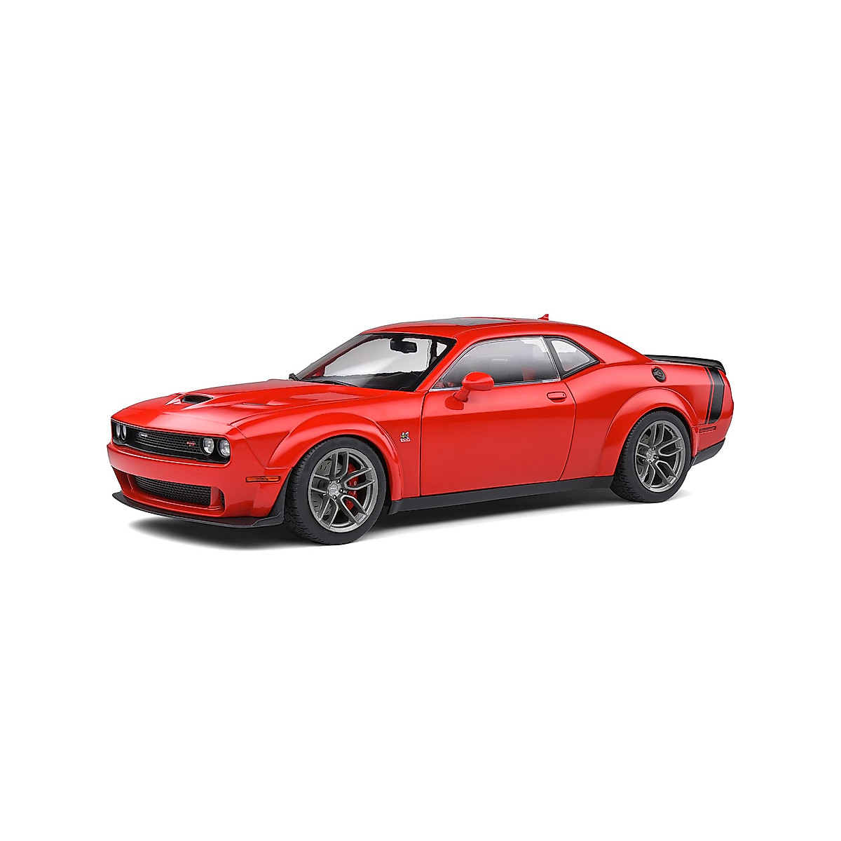 Solido S1805702 1:18 2020 Dodge Challenger R/T Scat Pack Widebody-TorRed Collectible Miniature car, Red,Unisex Adult