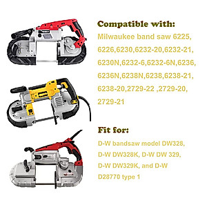Replacement Milwaukee Bandsaw Blades 45-69-0010 Blade Pulley Tire Replacement for Milwaukee M18 Tools 6232-20, 6238-20, A02807, 6238N, 6230, 6232-6 (2 Pack)