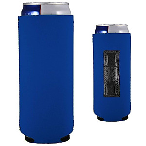 Blank Magnetic Slim Can Coolie (Royal Blue, 2 Pack)