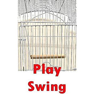 66-Inch Open Top Flight Bird Cage for Cockatiel Quaker Parrot Sun Parakeet Green Cheek Conures Finch Budgie Lovebird Parrotlet Canary Finch Pet Bird Cage with Rolling Stand