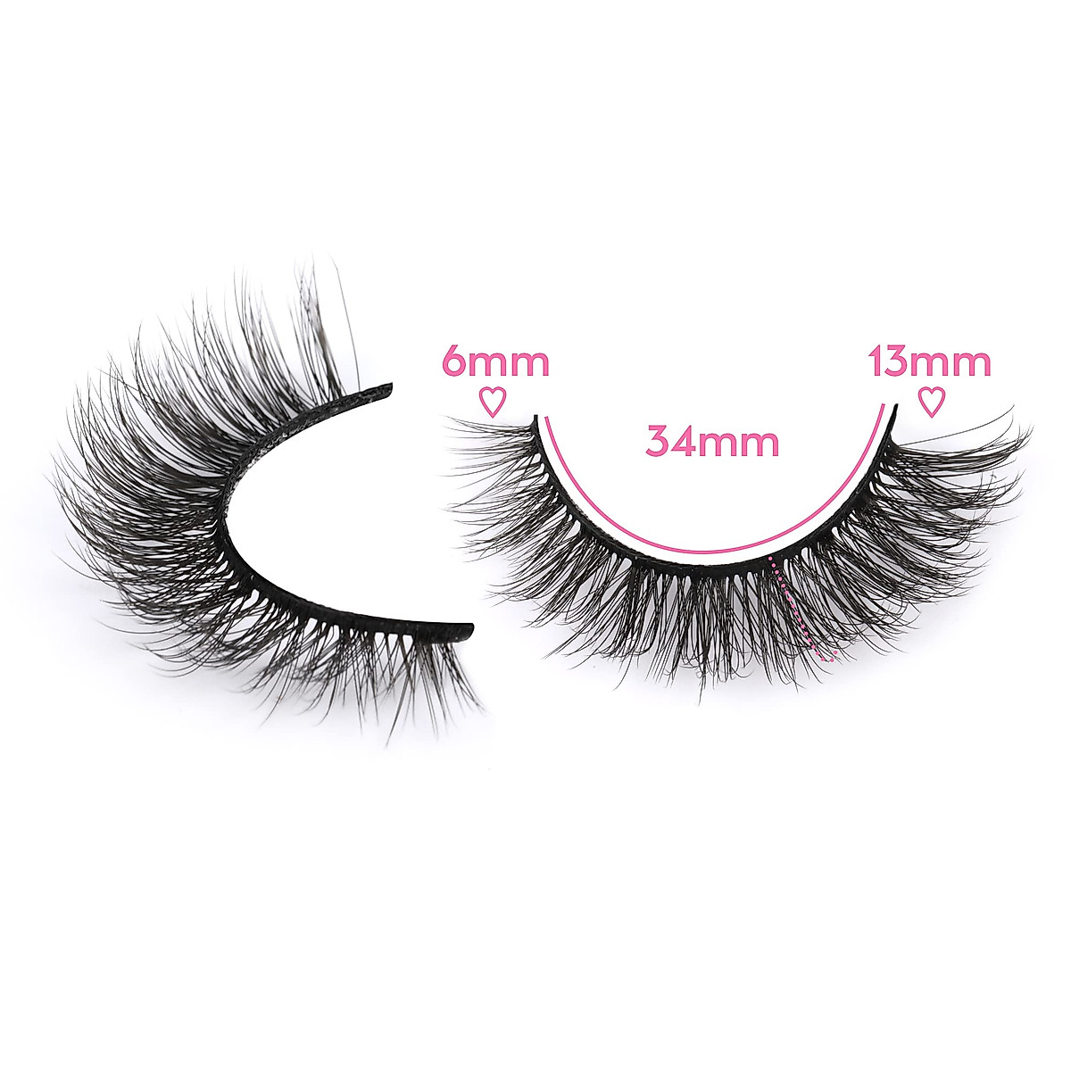 Newcally Cat Eye Lashes Natural Look False Eyelashes Short Wispy 3D Fluffy Fake Eye Lashes Pack 14 Pairs