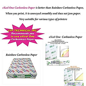 Carbonless Paper 2-part 1 Ream / 500 Sheets (250 Sets) Bright White / Canary 8 1/2 X 11 by Excel Glatfelter