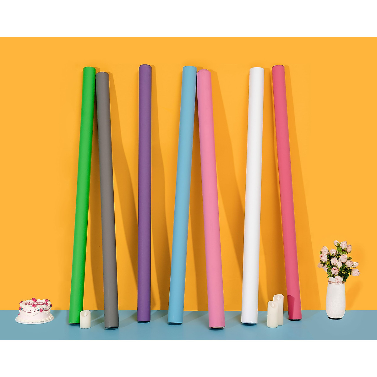 Photo Paper Backdrops for Photography, Kate White Seamless Background Paper Backdrop Rolls for Photoshot, 86" x16'