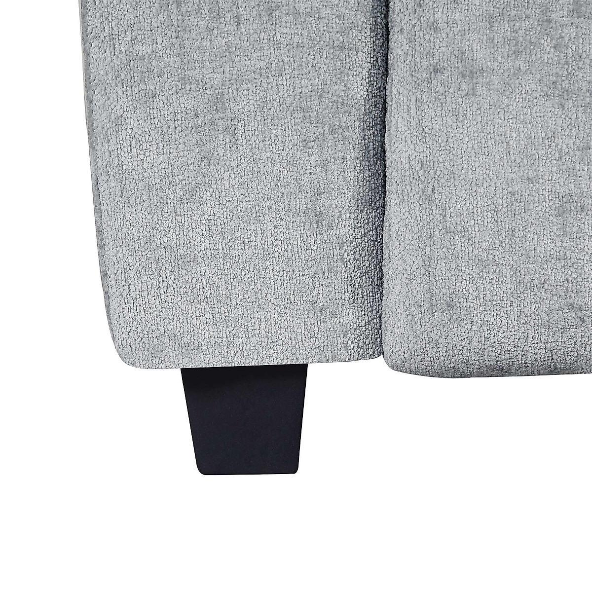 CIPACHO 78.7'' Modern Sofas Couches for Living Room, Chenille Fabric Casual Sofa with Wooden Frame, Upholstered Small Couch with 2 Pillows for Bedroom, Apartments (Light Gray)