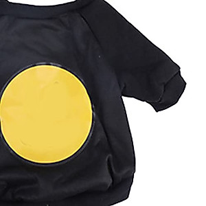 Naroote Pet Cat Shirt Cute Soft Pet T Shirt Comfortable Face Print Short Sleeve Pullover Pullover Stretches for Everyday (M)