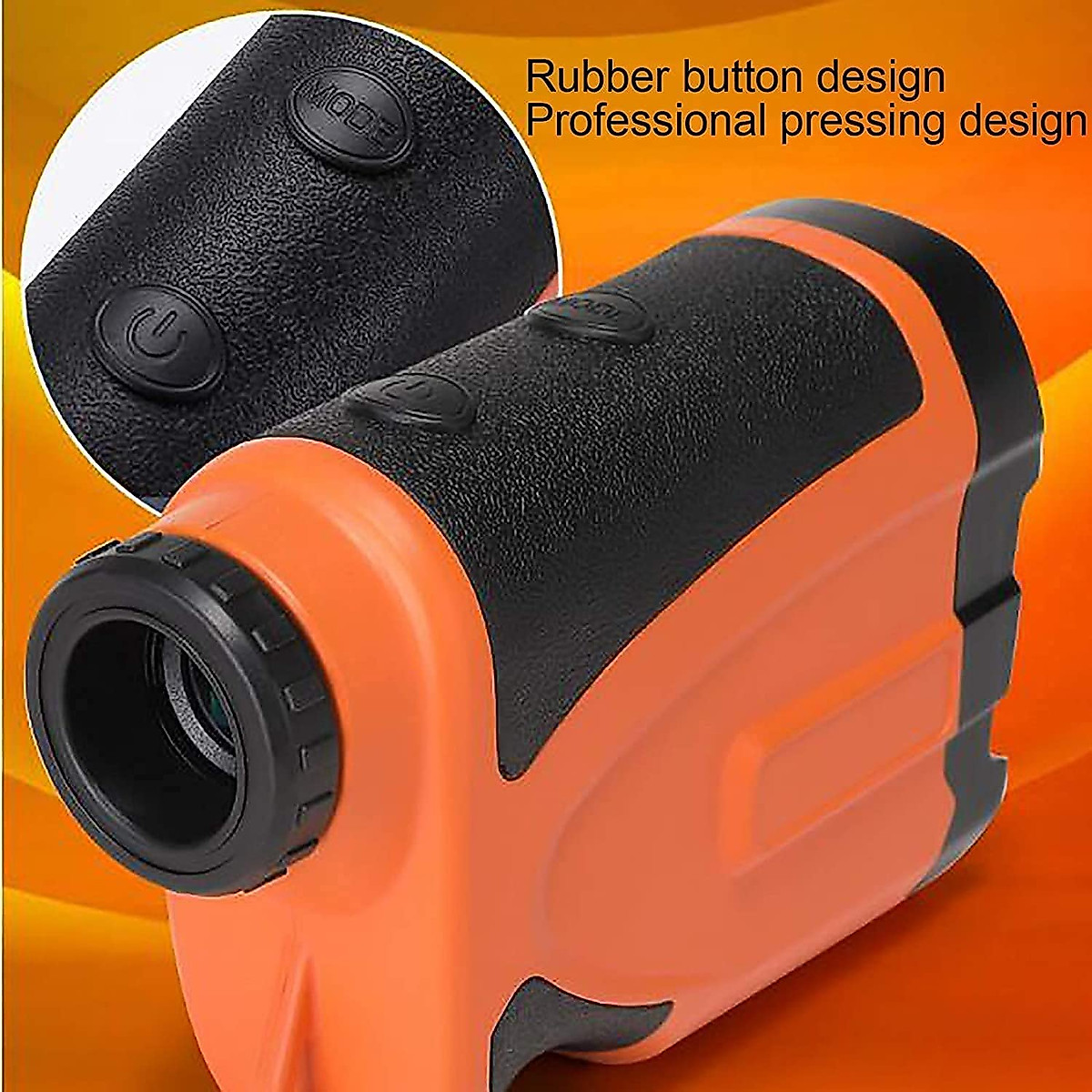 FIDDAA Laser Rangefinder, Multifunctional Rangefinder,1000m Laser Range Finder,7X Magnification,Hand-held high-Magnification high-Definition Golf 1000 Meter Measuring Instrument (Color : Red)