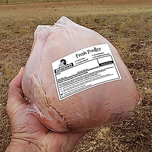 Poultry Shrink Bags,50Pcs Clear Poultry Heat Shrink Bags BPA Free 10x16 Inch Freezer Safe with 50PCS Zip Ties,50PCS Freezer Labels and a Silicone Straw for Chickens,Rabbits