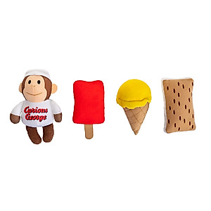 KIDS PREFERRED Curious George Ice Cream Truck Playset with Music and Plush Toys