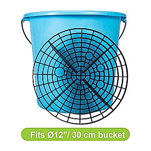 Spurtar Car Washing Bucket Bracket, Sand Separator Car Wash Bucket Insert Auto Detail Dirt Separator Fix Impurities and Prevent Your Car from Scratches During Washing