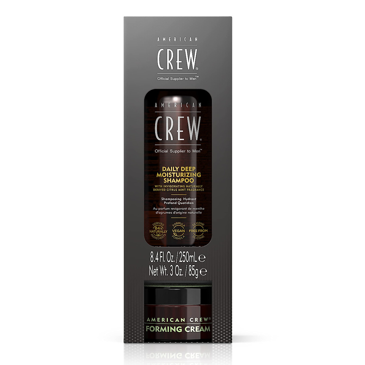 American Crew Men's Gift Set Hair Forming Cream and Daily Deep Moisturizing Shampoo