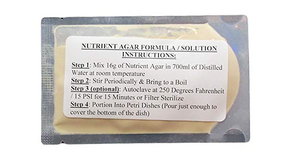 Nutrient Agar Kit: 20 Petri Dishes & Swabs for Bacteria Cultivation