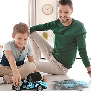 BIRANCO. Toy Car Model Building Kit - Race Car Building Set STEM Toy for Boys & Girls 8-14 Years Old, Build and Display a Popular Supercar with Pull Back. Gift Ideas for Kids Ages 6-12 (490 pcs)